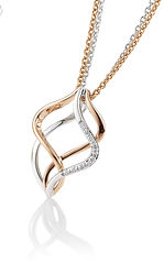 Osjag 9Ct Wg/Rg Pendant With Diamonds | PALMERSTON JEWELLERS ...